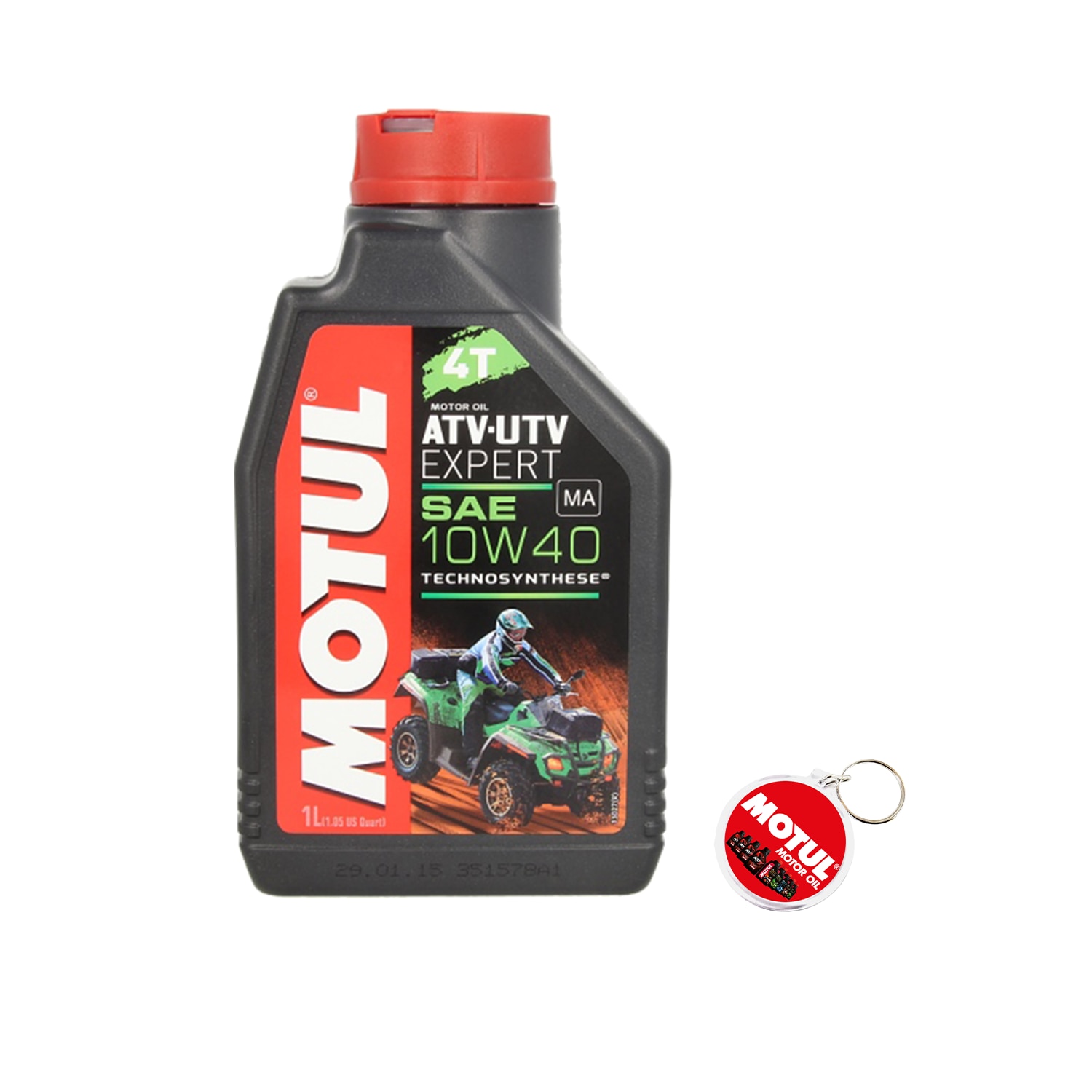 Set ulei motor Motul ATV UTV Expert, vascozitate 10w40, volum 1 l, semi ...