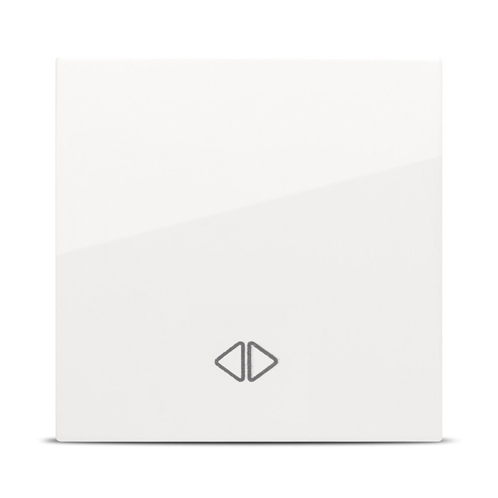 Intrerupator Cap Cruce Elbi Moda Voice Modular 10A 2 Module Alb Lucios ...