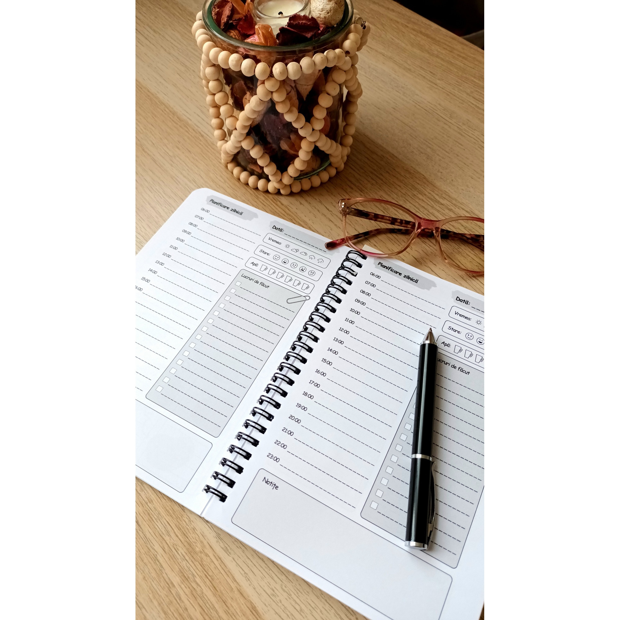 Agenda zilnica pentru planificare si organizare, A5, 198 pagini - eMAG.ro