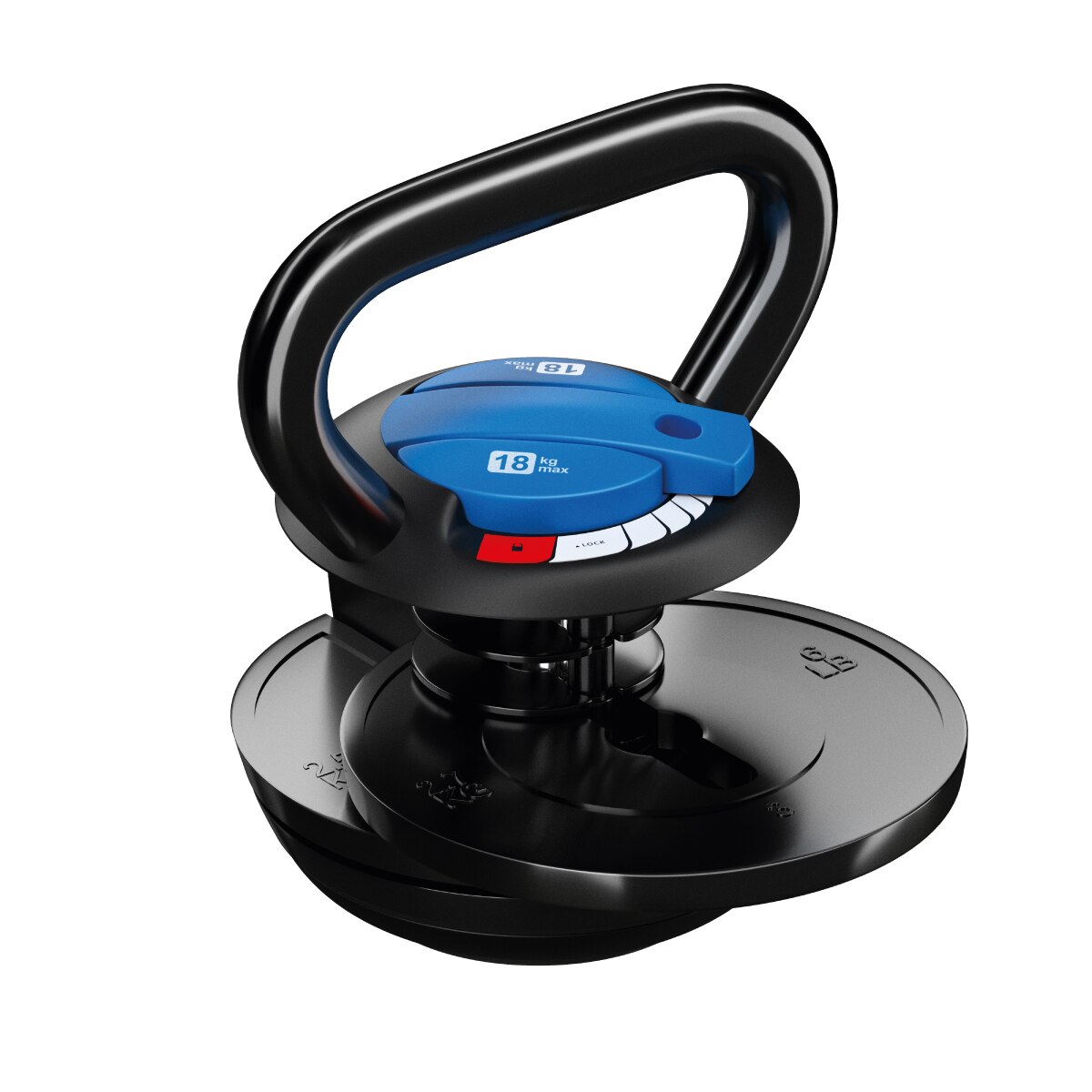 Set de kettlebell reglabil automat Athler Panda 3.0, 6 placi de ...