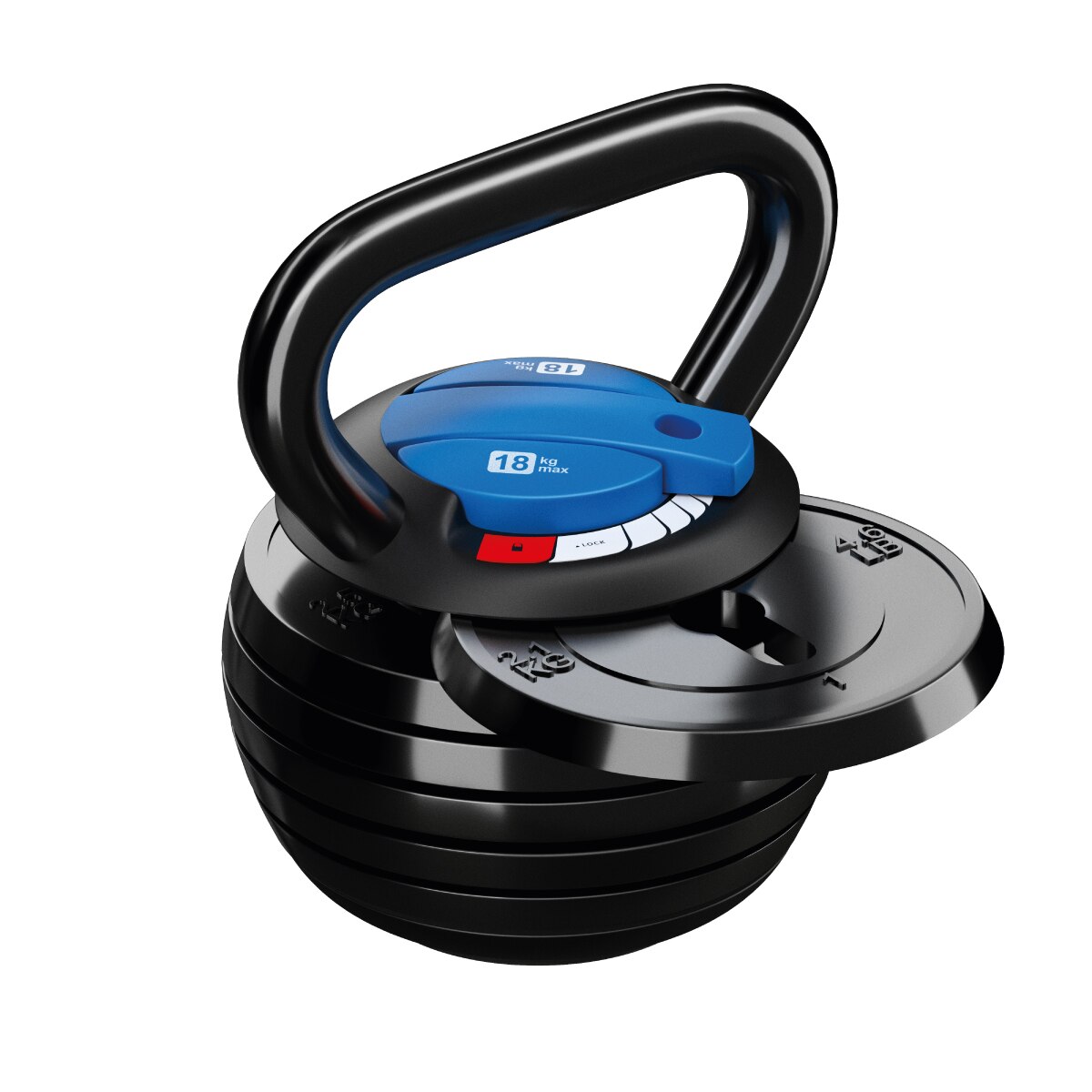 Set de kettlebell reglabil automat Athler Panda 3.0, 6 placi de ...