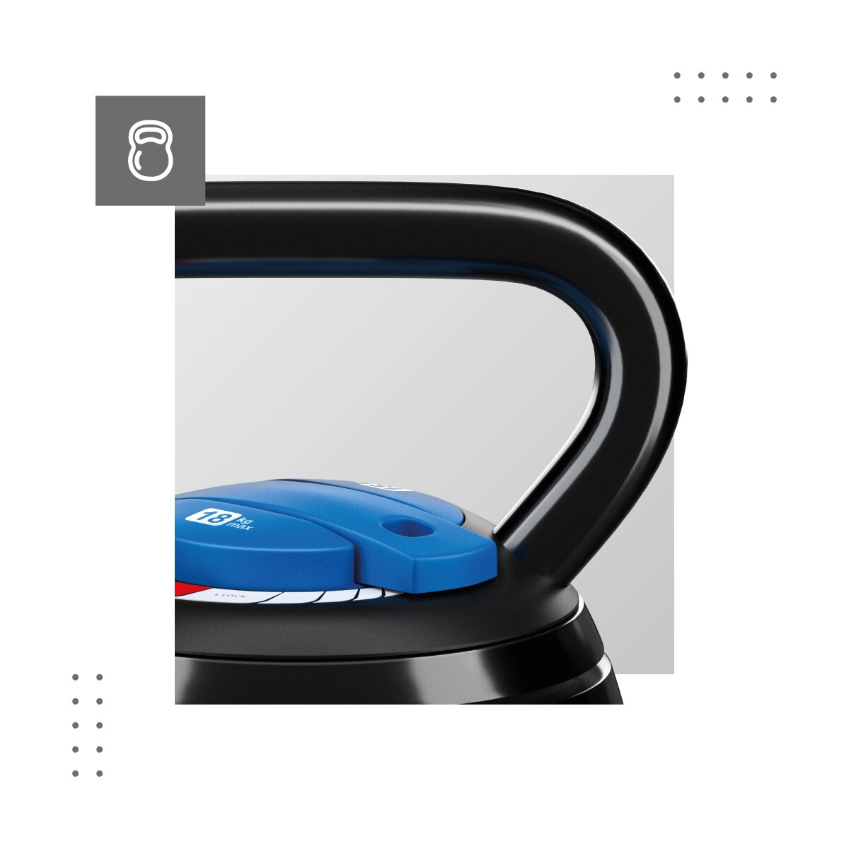 Set de kettlebell reglabil automat Athler Panda 3.0, 6 placi de ...