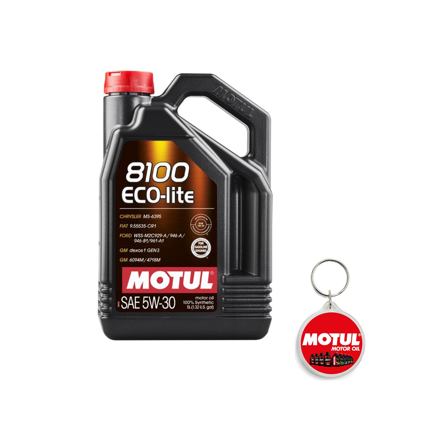 Set ulei motor 8100 Eco-Lite, vascozitate 5w30, volum 5 l, sintetic si ...