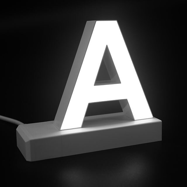 Litera LED abcMIX, magnetica seria baza, A mare, 95mm, 6500K, IP20, 1W ...