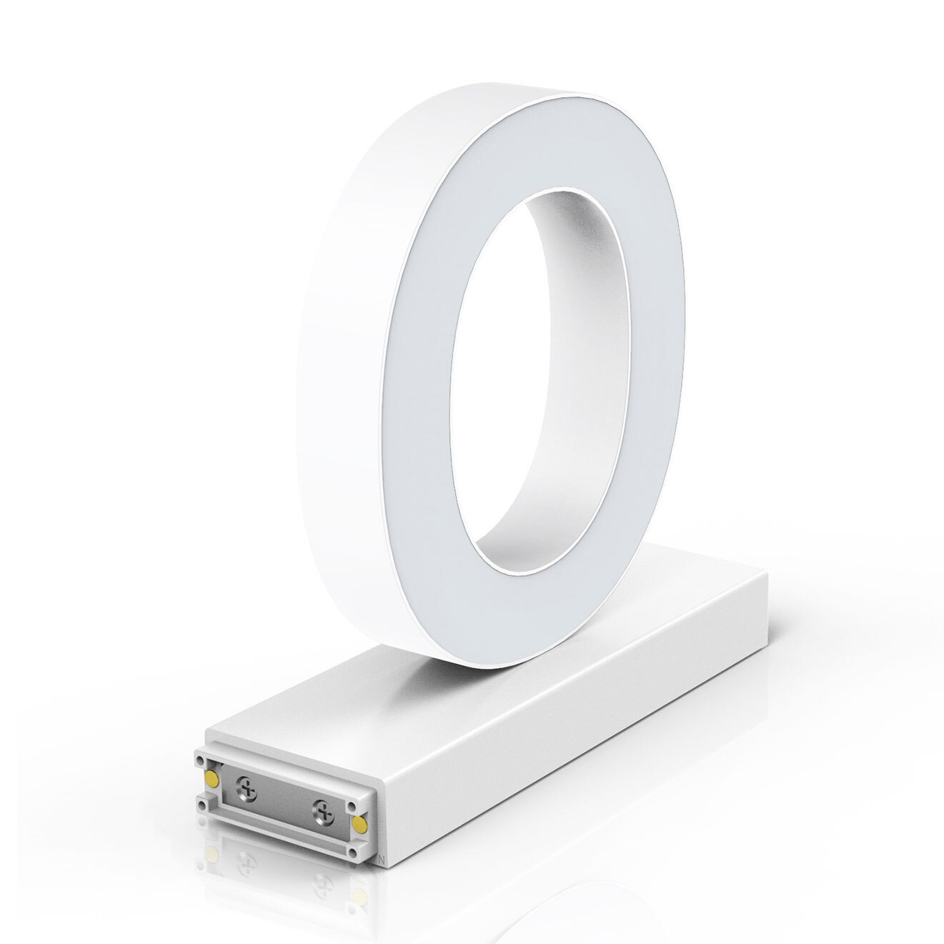 Litera LED abcMIX, magnetica seria baza, O mare, 95mm, 6500K, IP20, 1 ...