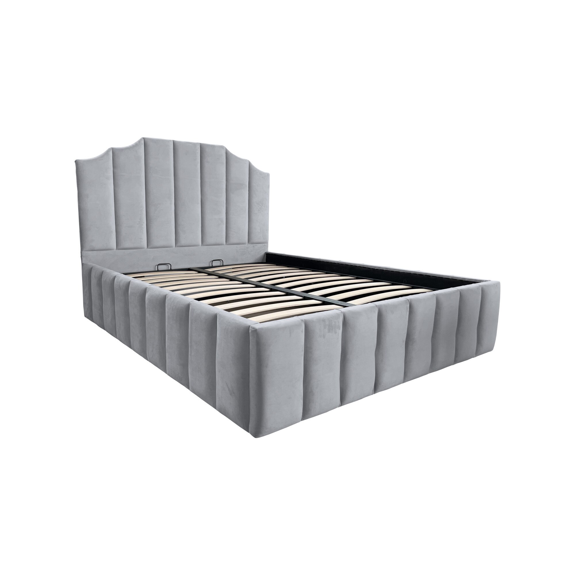 Pat tapitat Baxter Luxury, cu spatiu de depozitare si somiera ...