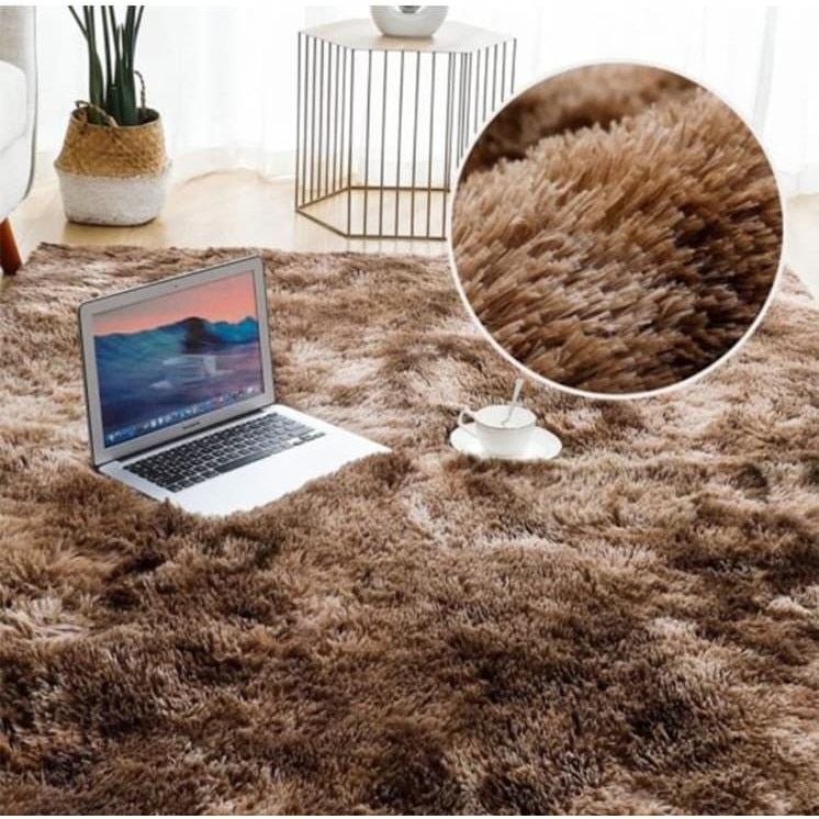 Covor Fluffy de Lux, 150 x 200 cm, Maro - eMAG.ro