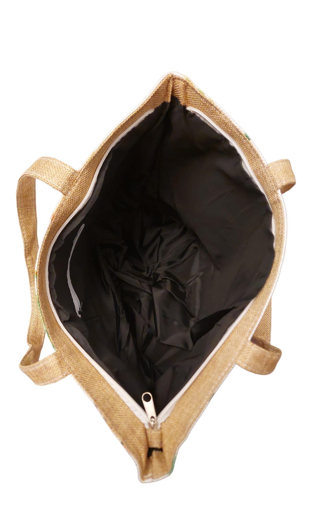 Geanta plaja, 44x35 cm, Imprimeu acvatic, 100% bumbac - eMAG.ro