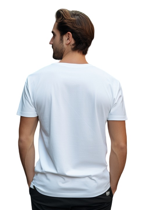 Set 2 Tricouri Albe Barbati, 100% bumbac, Marime S - eMAG.ro