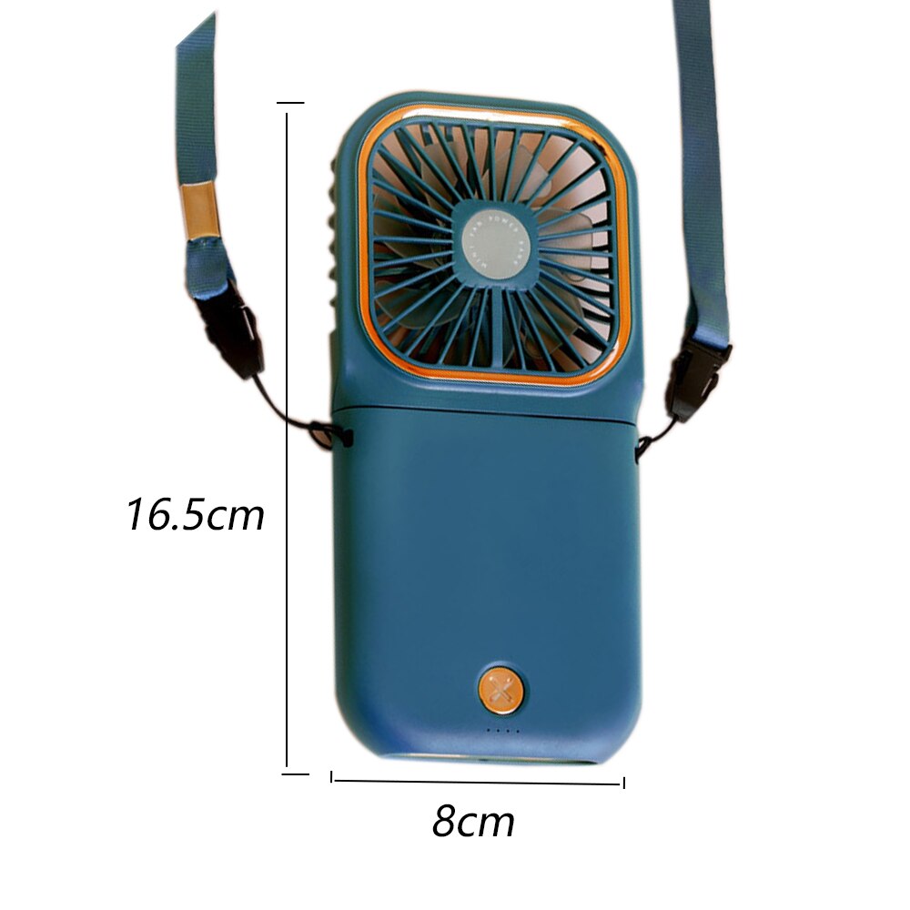 Mini ventilator portabil, 3 viteze, Albastru - eMAG.ro