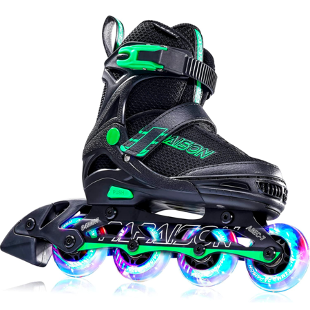 Role reglabile pentru copii si adulti, roti luminoase din silicon, 4 ...