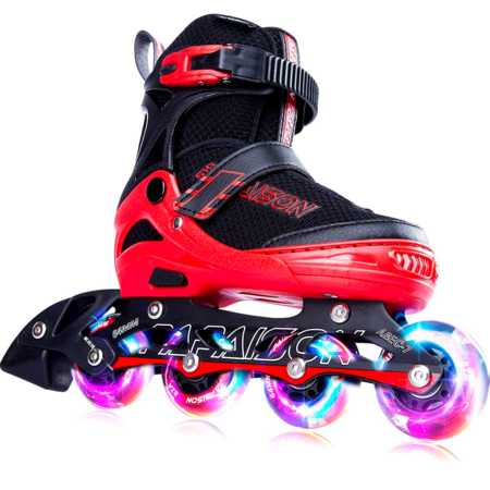 Role reglabile pentru copii si adulti, roti luminoase din silicon, 4 ...