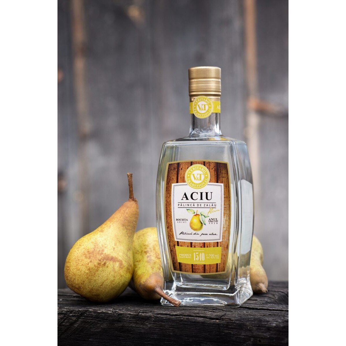 Palinca de Zalau Aciu – Pere 42% 0,5l - eMAG.ro