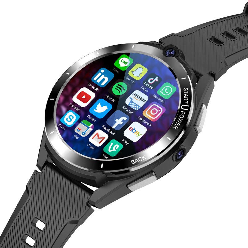 Smartwatch iSEN Watch Z40 Negru 4G, Android 11, Power Bank, 6GB RAM ...