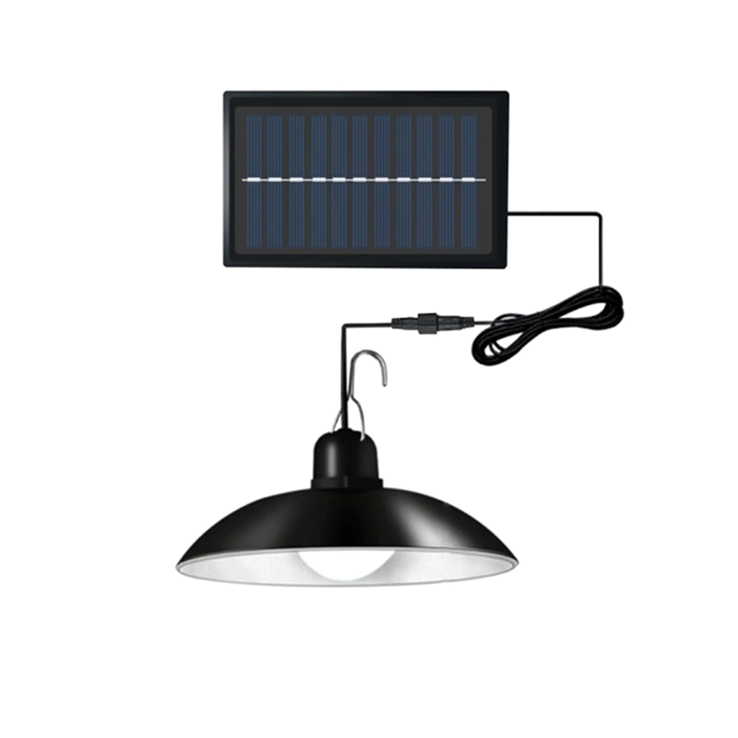 Panou solar cu 1 bec LED, cu aplica si telecomanda, 70 x180 mm - eMAG.ro