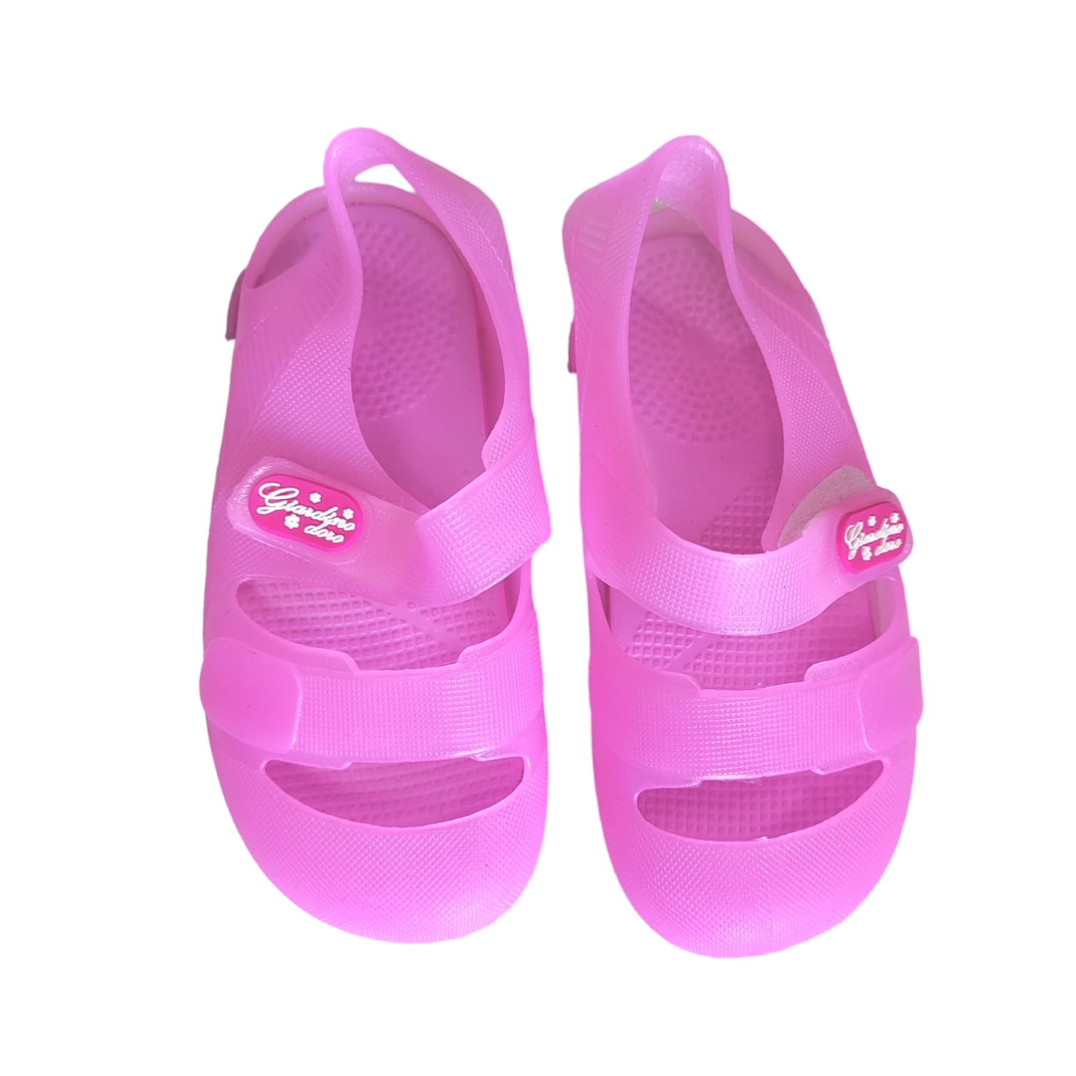 Sandale pentru fete, din PVC, inchidere cu scai, culoarea roz, marimea ...