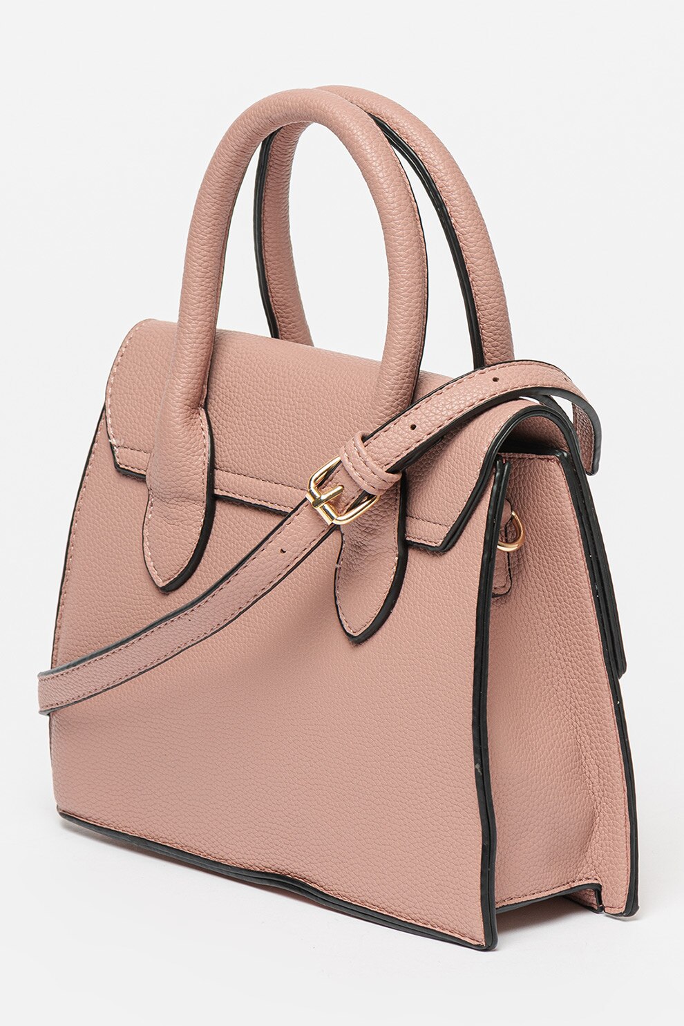 Francesca Rossi, Geanta din piele ecologica cu bareta de umar, Roz ...