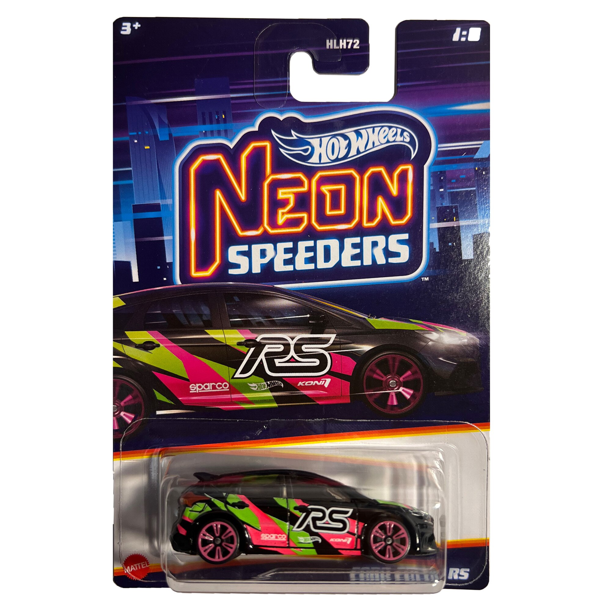 Hot Wheels Neon Speeders Ford Focus RS 1 64 EMAG bg Hot Wheels Neon Speeders Ford Focus RS 1 64 EMAG bg