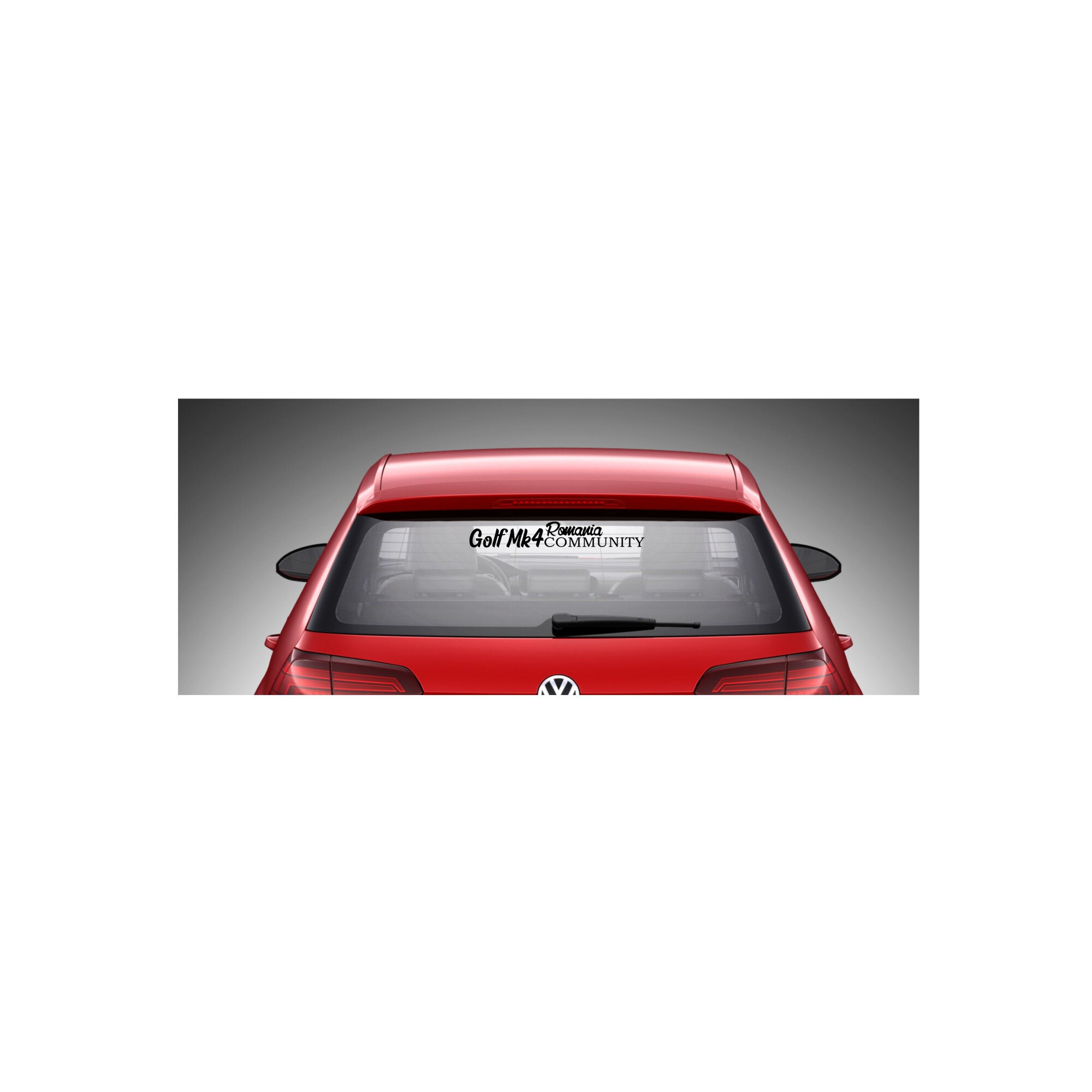 Sticker auto Golf MK 4 Community Romania, negru,40x6, Sticker-shop ...