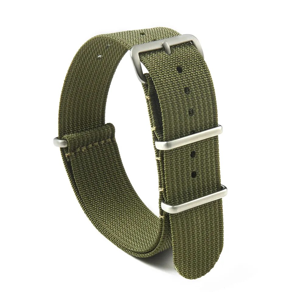 Óraszíj Nato Ribbed Nylon, Tienten, textil anyag, 22 mm, khaki - eMAG.hu
