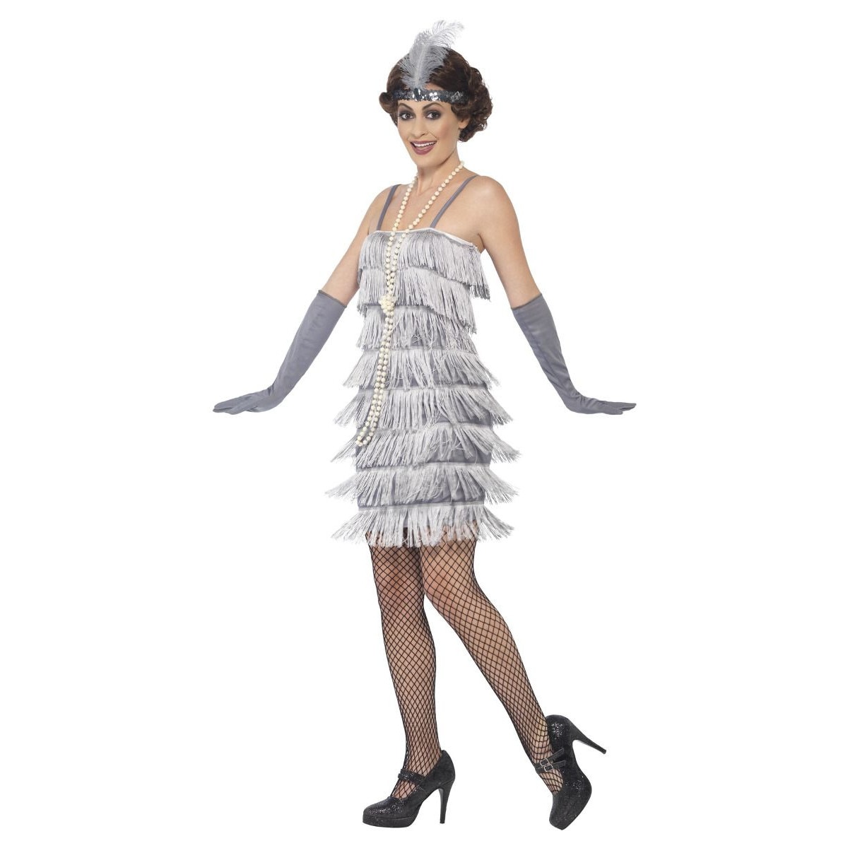 Costum retro din anii 1920, Smiffys, Alb, S - eMAG.ro