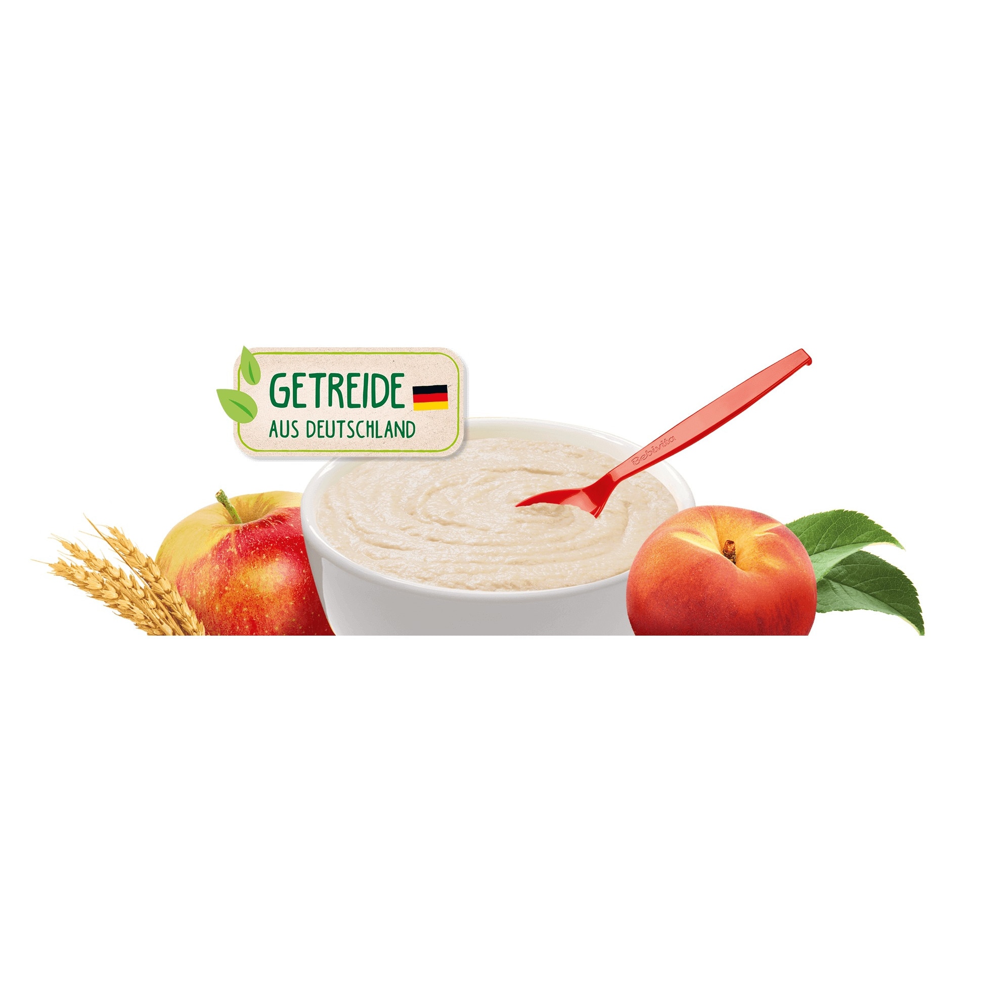 Piure de Lapte cu Fructe, fara adaos de Zahar, Bebivita, 500g, de la 5 ...