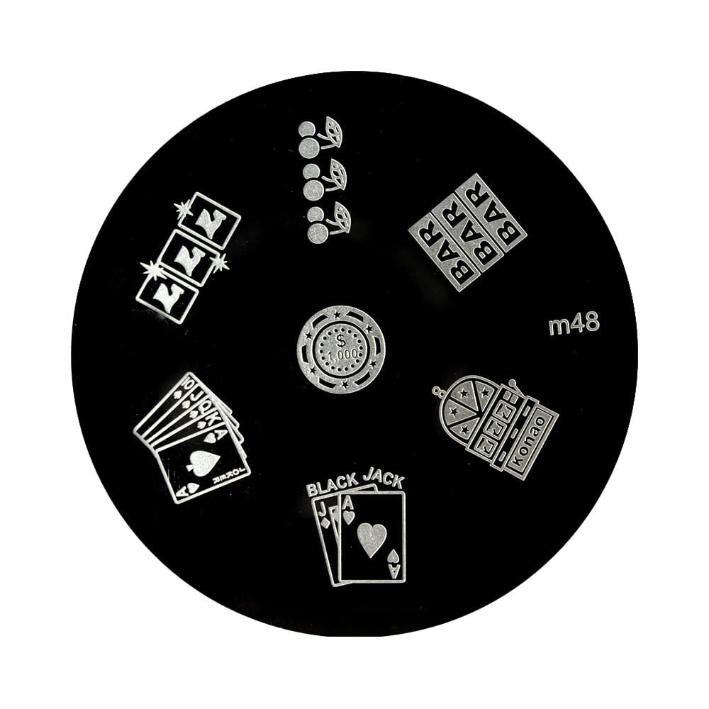 Placa pentru stantare unghii, Allepaznokcie, Plastic, Negru - eMAG.ro