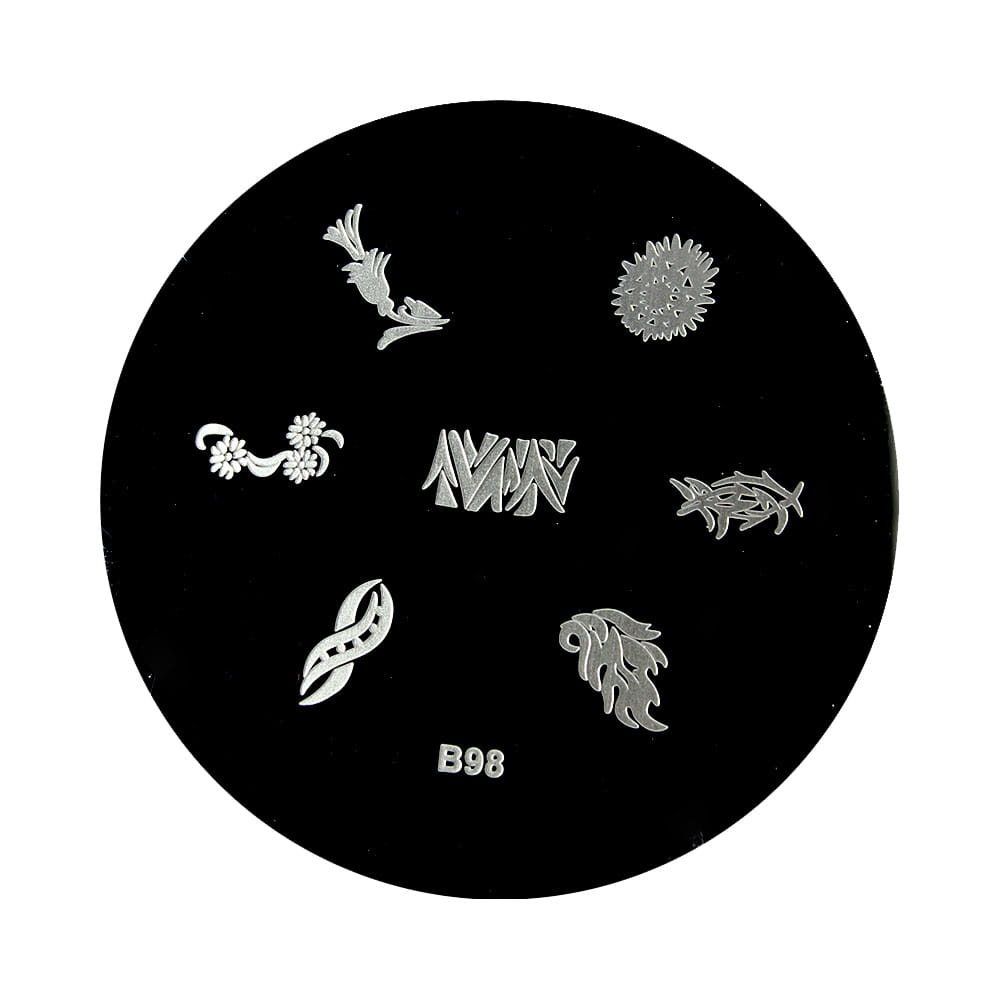 Placa pentru stantare unghii, Allepaznokcie, Plastic, Negru - eMAG.ro