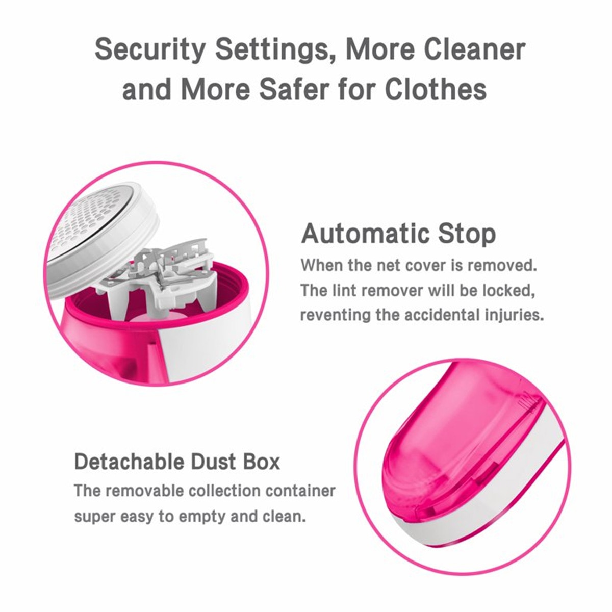 Преносим уред за почистване на мъх Darklove Ергономичен дизайн Лесен за използване Двойна