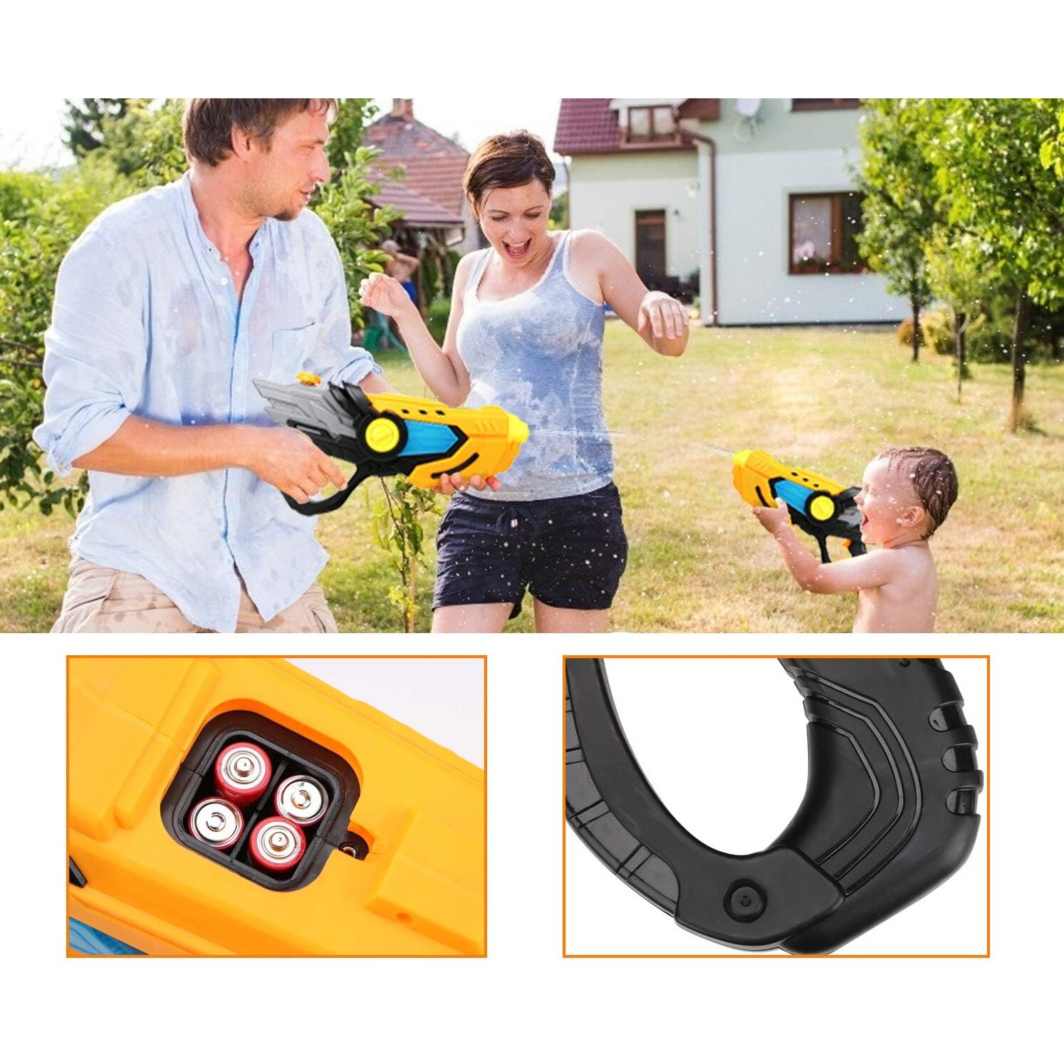 Pistol cu apa tip pusca Globo, pentru copii, electrica, functionare cu ...