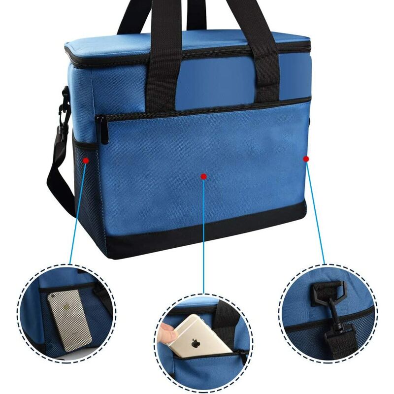 Geanta frigorifica, Textil, 30L, Albastru - eMAG.ro