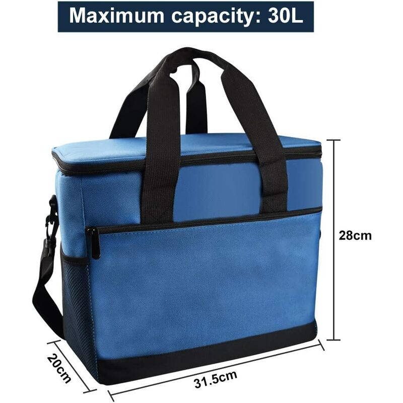 Geanta frigorifica, Textil, 30L, Albastru - eMAG.ro