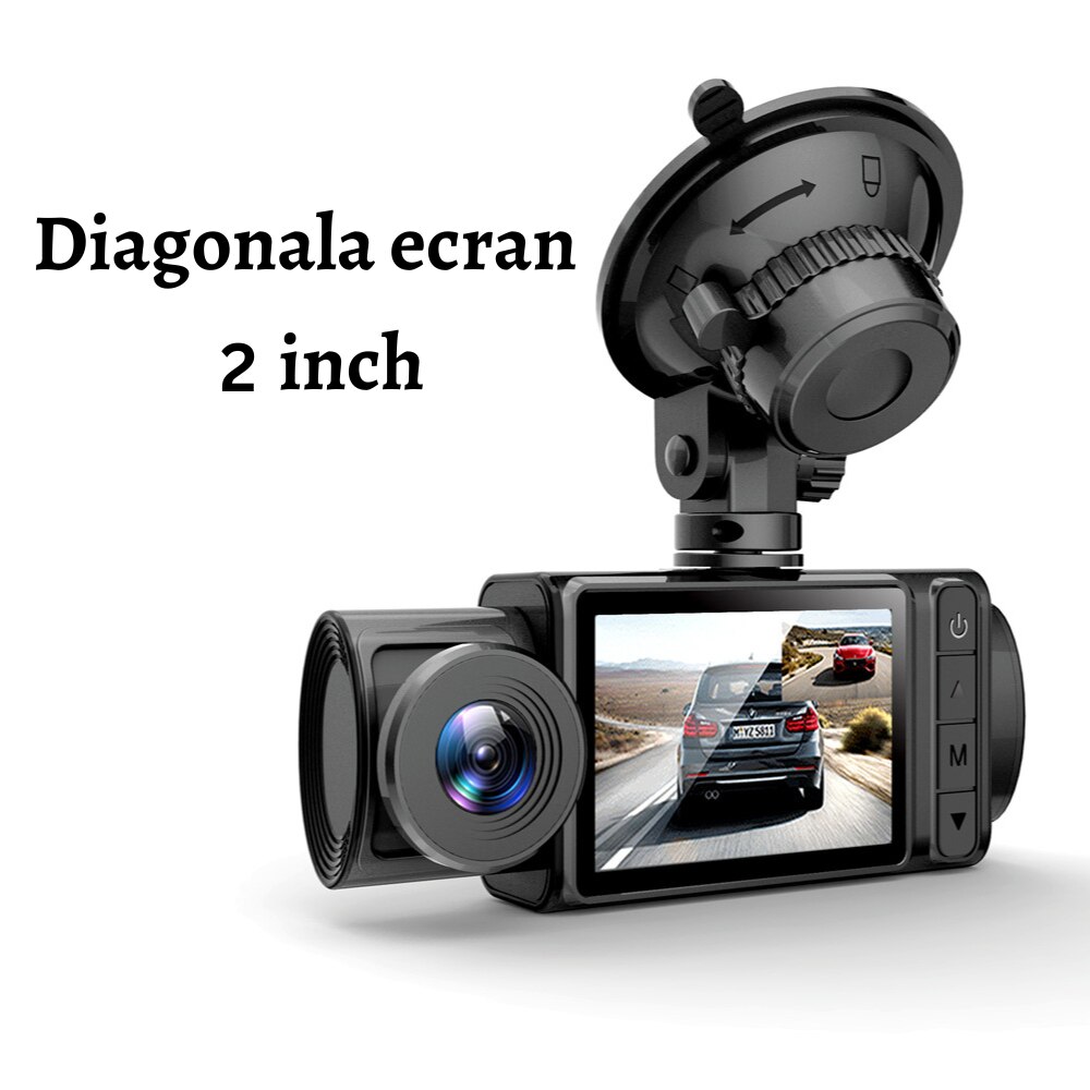 Camera Auto Tripla, Full HD, Rezolutie1080p, Unghi Filmare 170°, Night ...