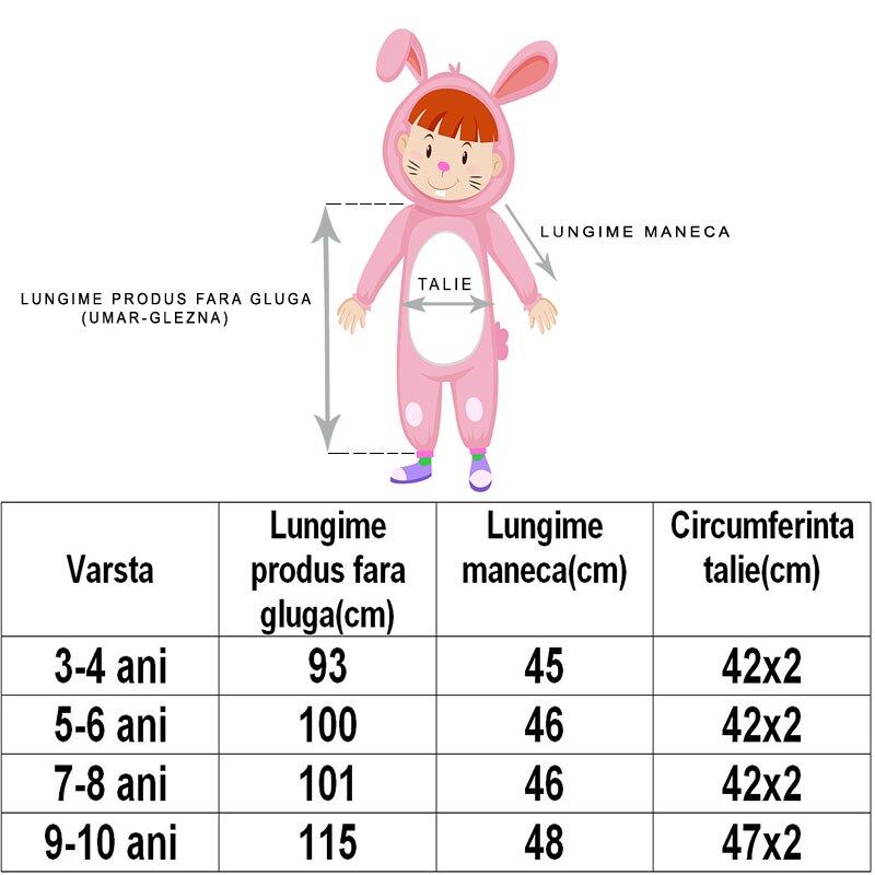 Costum de carnaval pentru copii, KIGURUMI, model Lup, culoare gri, stil ...