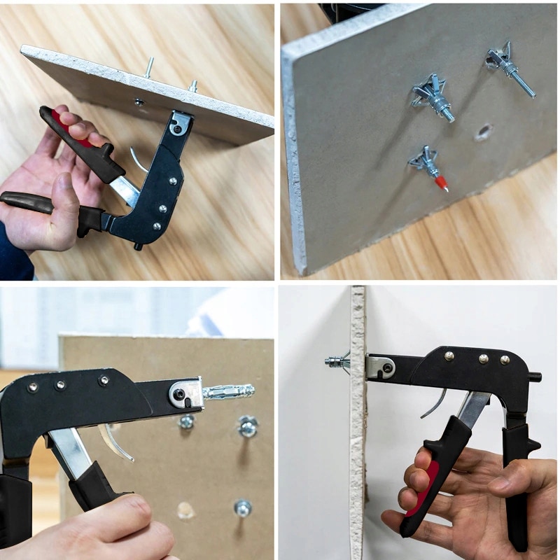 Set cleste, pistol nituit, sertizat dibluri ancore in panouri gips 60 ...