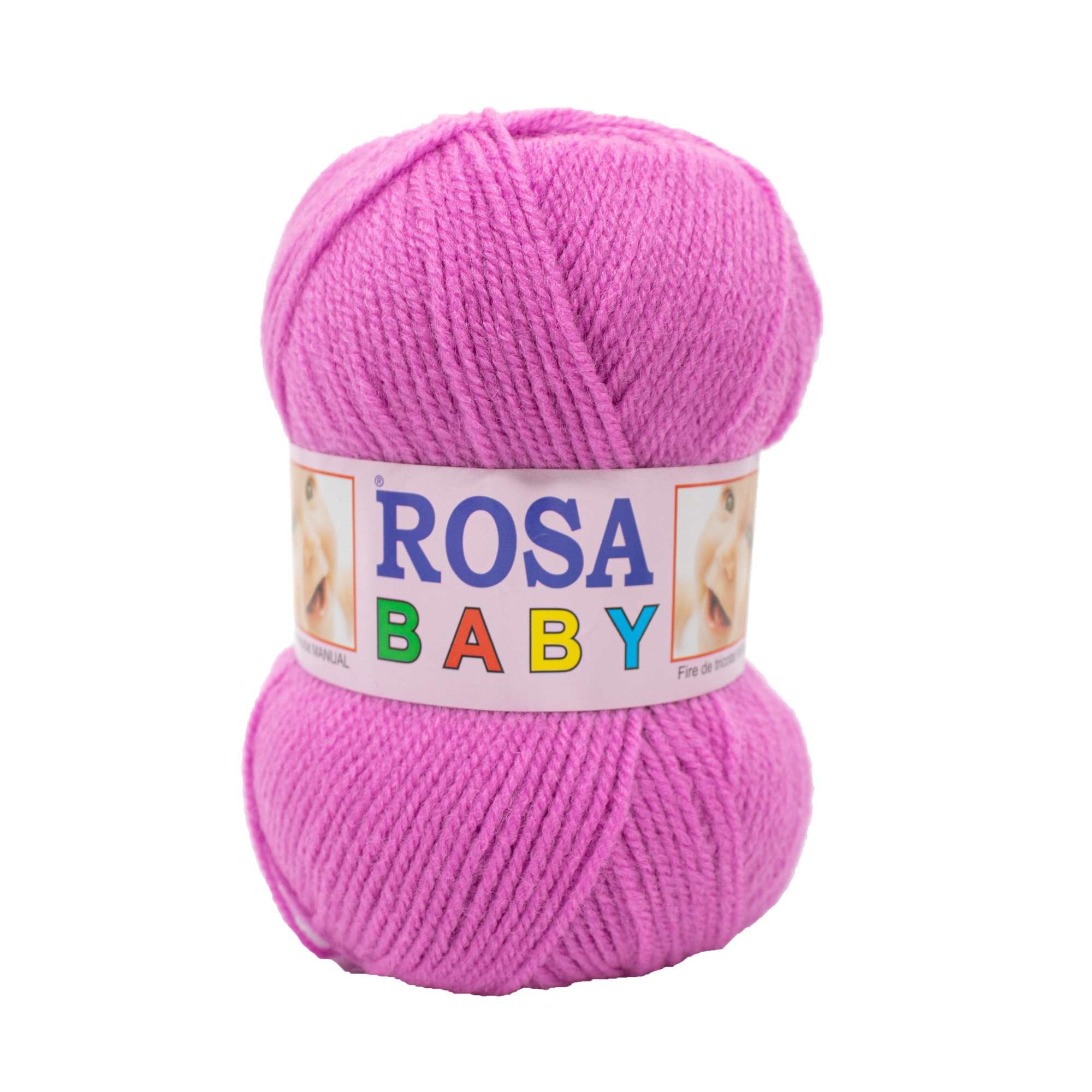 Bobina fir de tricotat Rosa Baby 242, 20% Poliamida - 80% Acril, 40 g ...