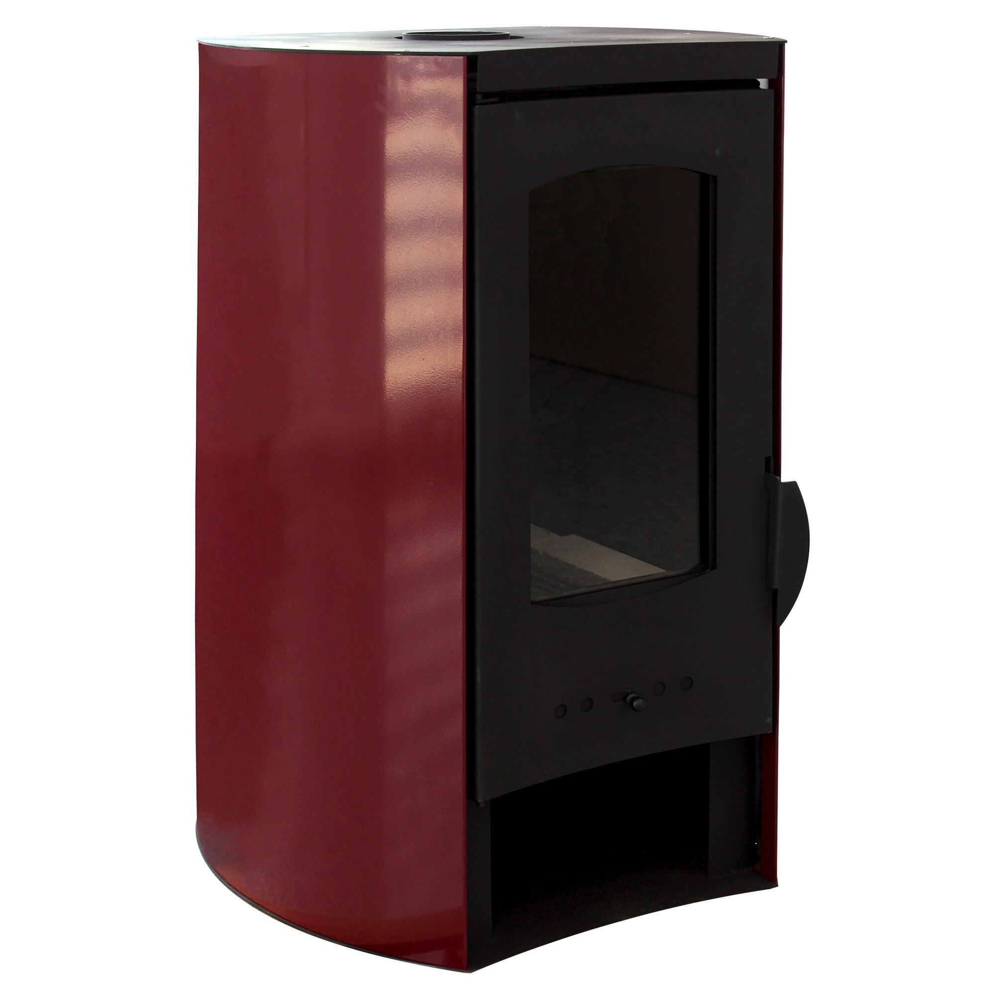 Termosemineu pe lemne, brichete si carbune Fornello Matera Bordeaux 27 ...