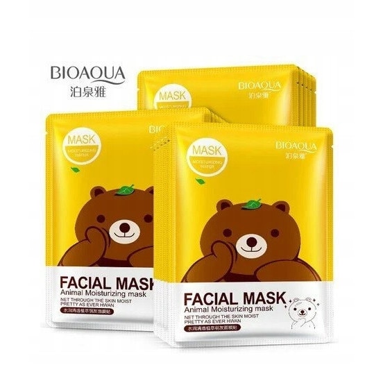 Masca de fata cu urs, Bioaqua Animal, 30g - eMAG.ro