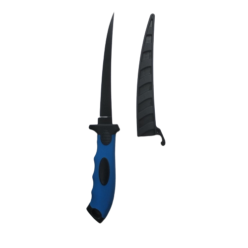 Set cutite filetat carne si peste, 10 piese, antiaderente, lama curbata ...