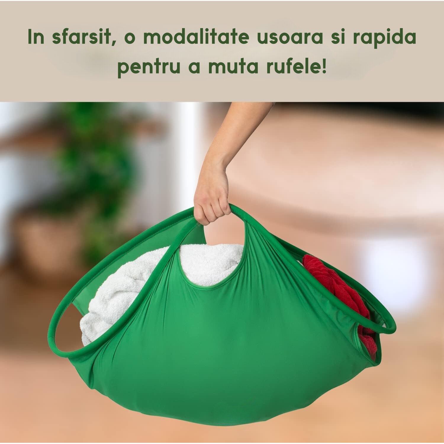Cos de rufe, Pliabil cu manere, Multifunctional, pentru organizare si ...