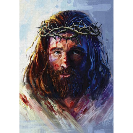 Tablou Iisus Hristos cu coroana de spini, 30 x 40 cm - eMAG.ro