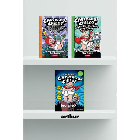 Pachet Capitanul Chilot (3 volume), Dav Pilkey, miniGrafic - eMAG.ro