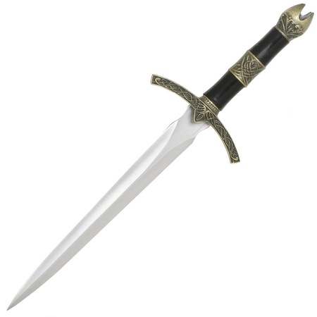 Sabie scurta medievala, Master Cutlery, Inox, Auriu/Negru/Argintiu ...