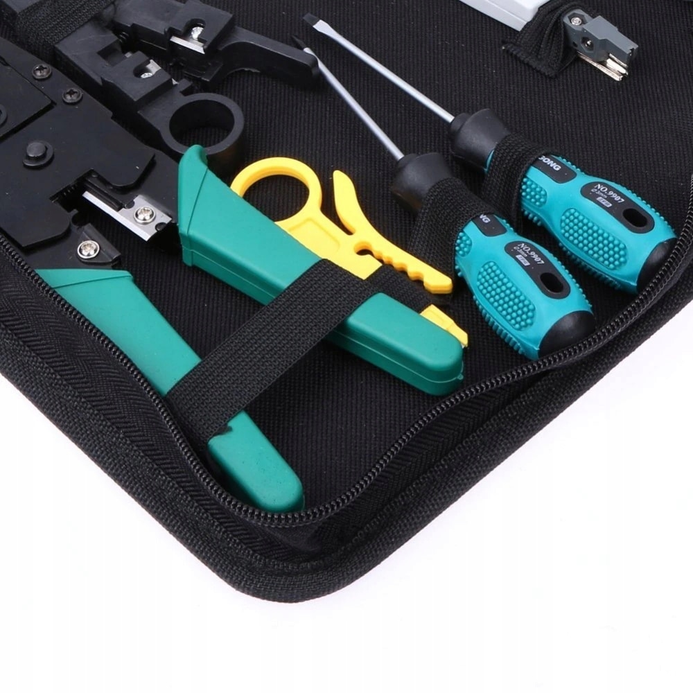 Set instrumente de retea Network Toolkit Tester RJ45 Crimper - eMAG.ro