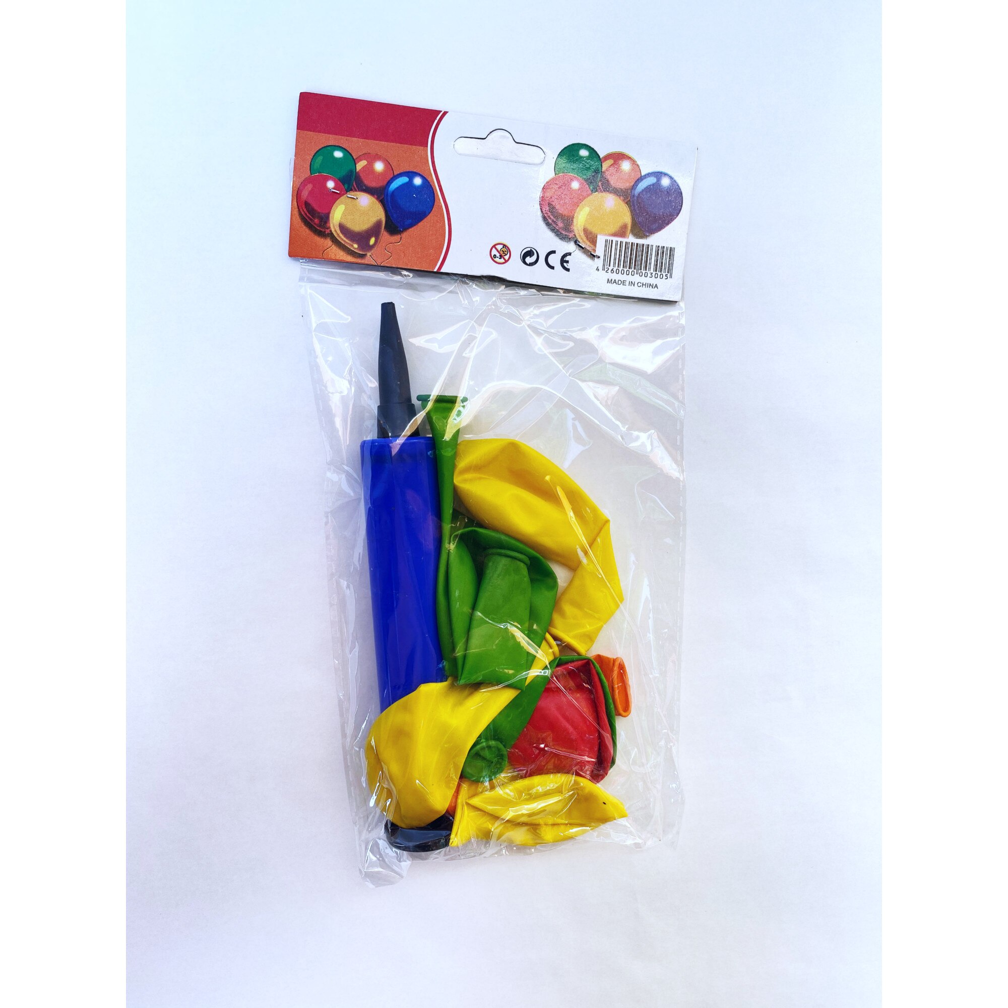 Pachet 10 baloane rotunde clasice colorate cu pompa manuala - eMAG.ro