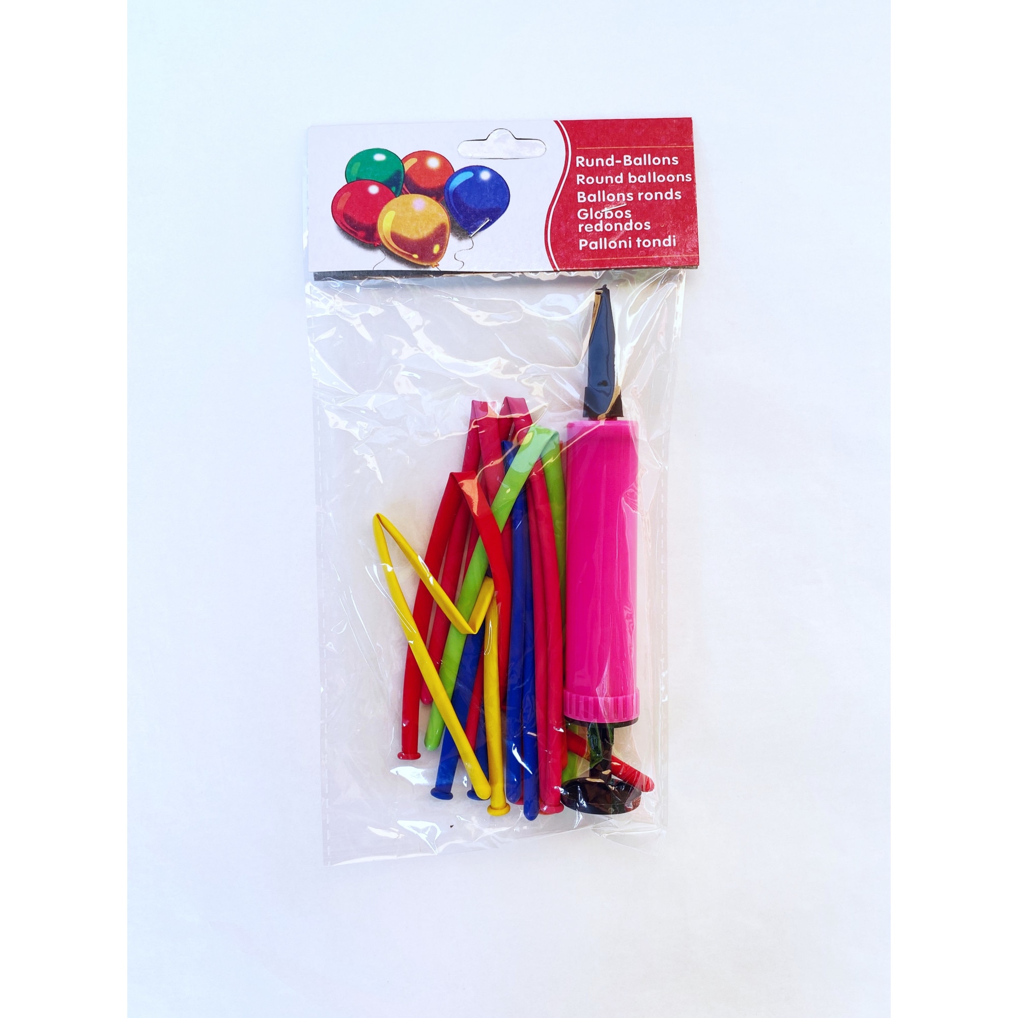 Pachet 10 baloane pentru modelaj colorate cu pompa manuala - eMAG.ro