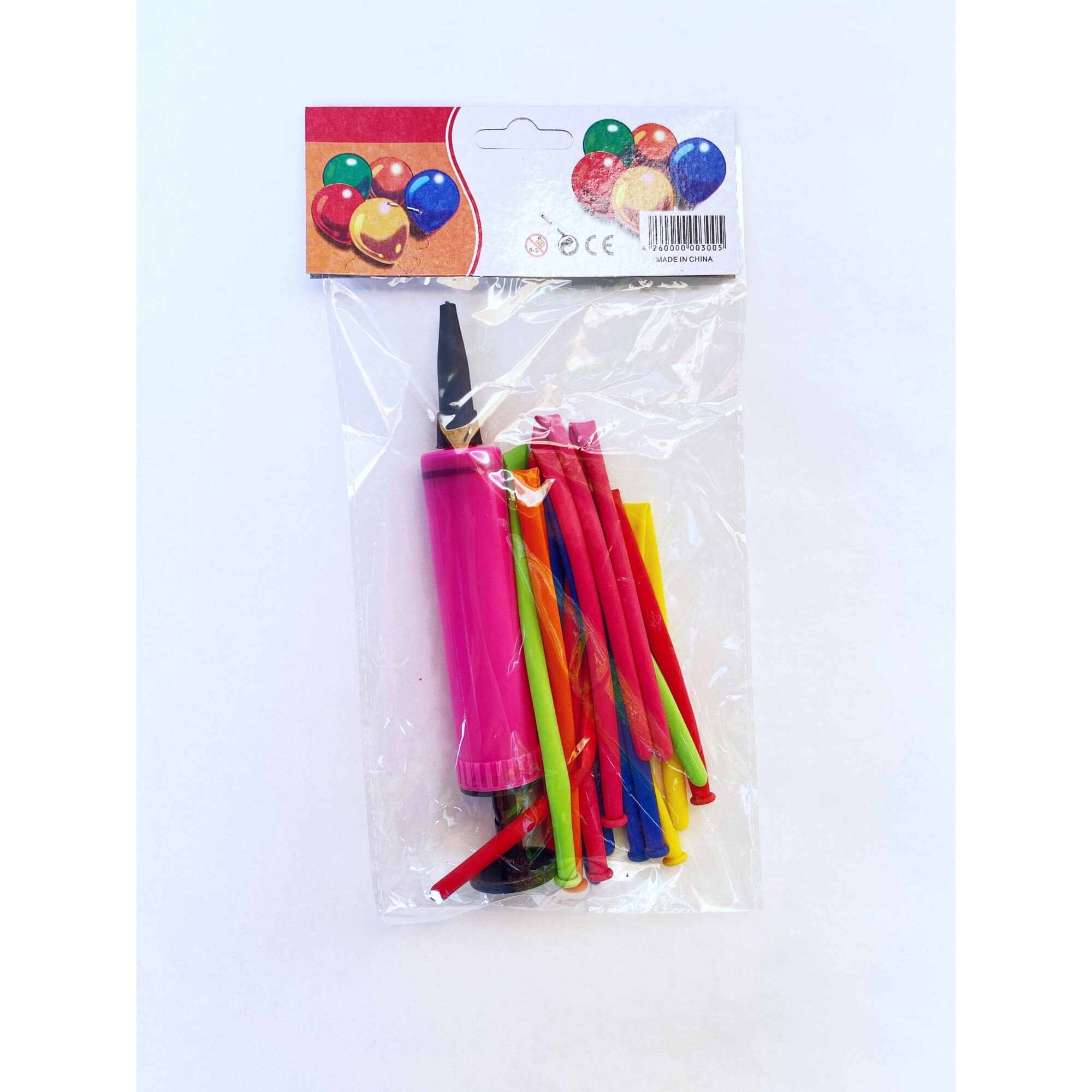 Pachet 10 baloane pentru modelaj colorate cu pompa manuala - eMAG.ro