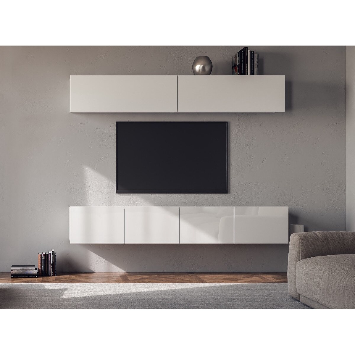Mobilier living, Nabbi, PAL, Alb - eMAG.ro