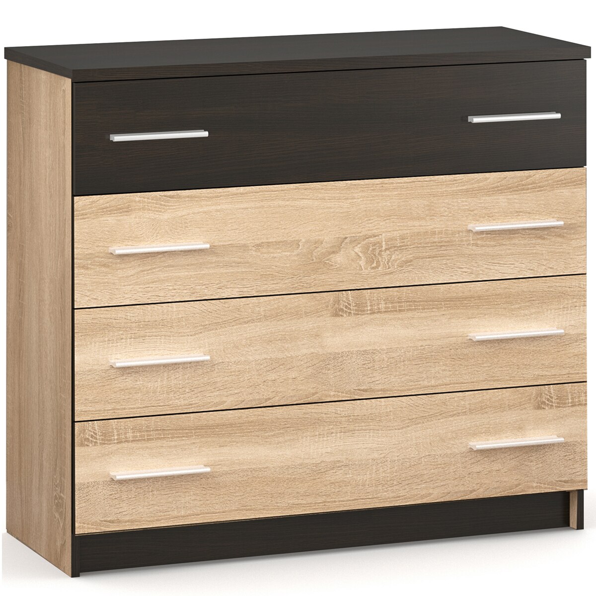 Comoda, Nabbi, Lemn, Maro/Bej - eMAG.ro