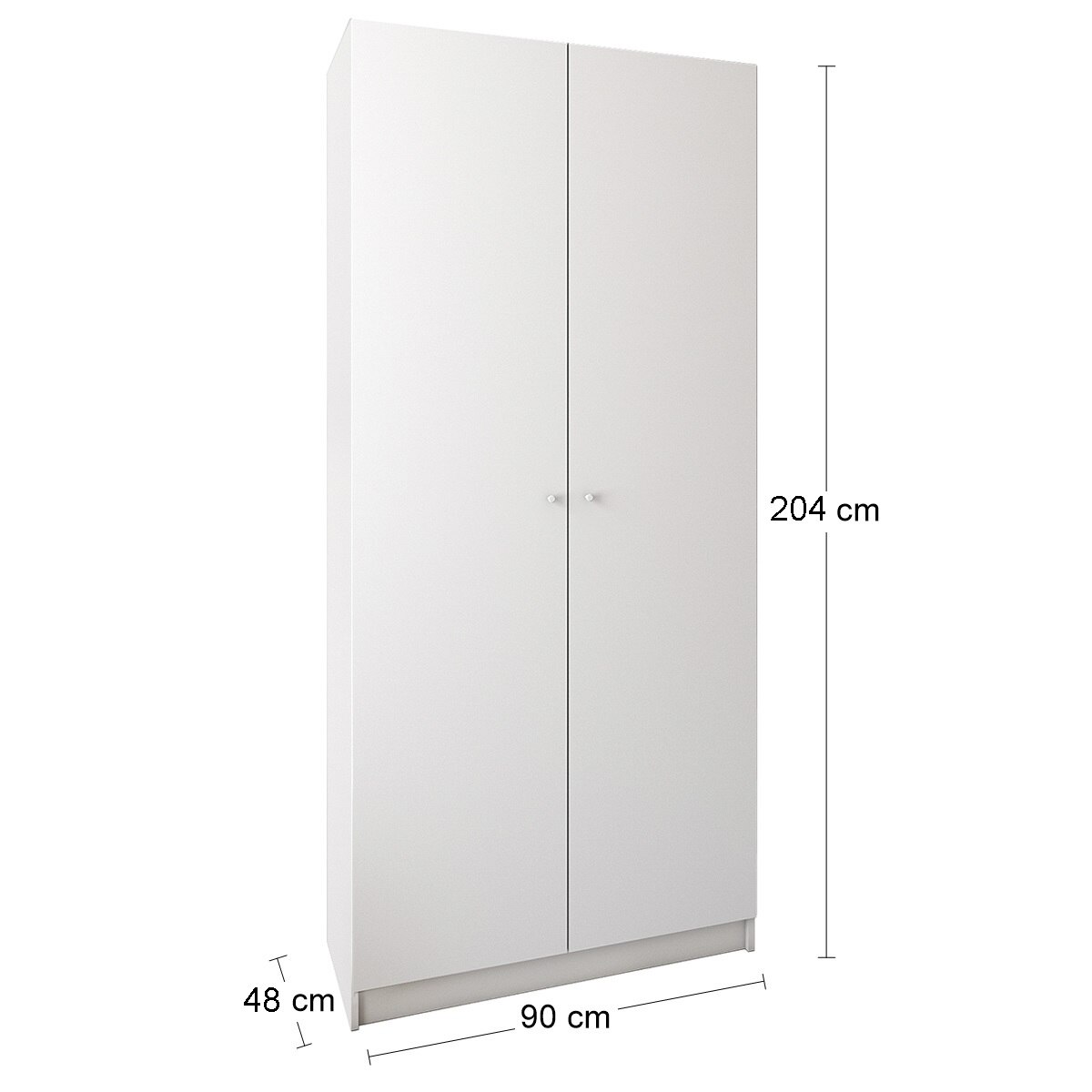 Dulap cu doua usi, nabbi, Transfer, alb - eMAG.ro